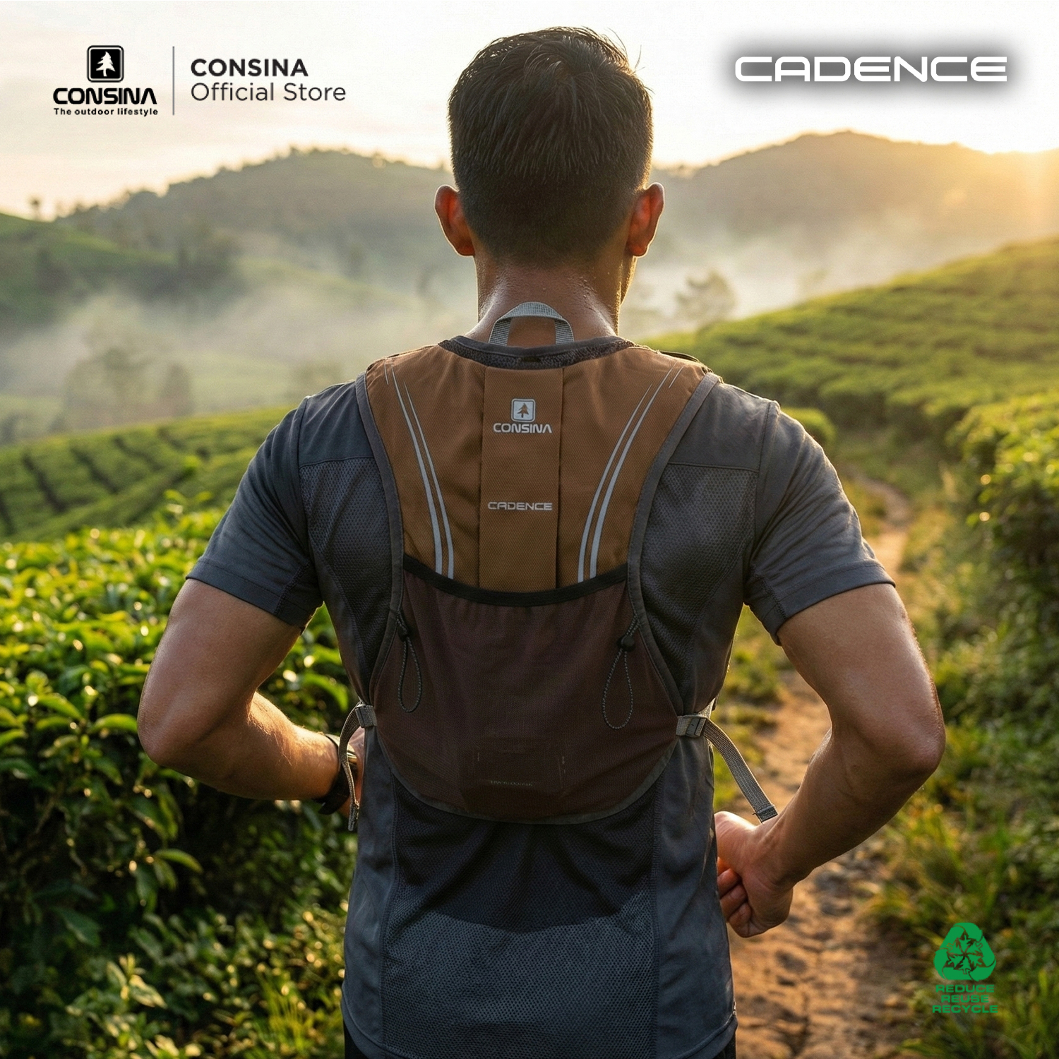 Consina Cadence Running Vest Hydropack Water Blader Outdoor Gunung ...