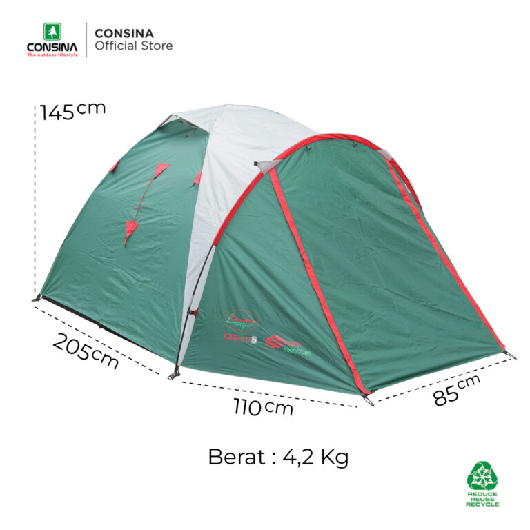 CONSINA KARIBU 5 PERSON TENT RESTOCK – Toko Online Consina Official Store
