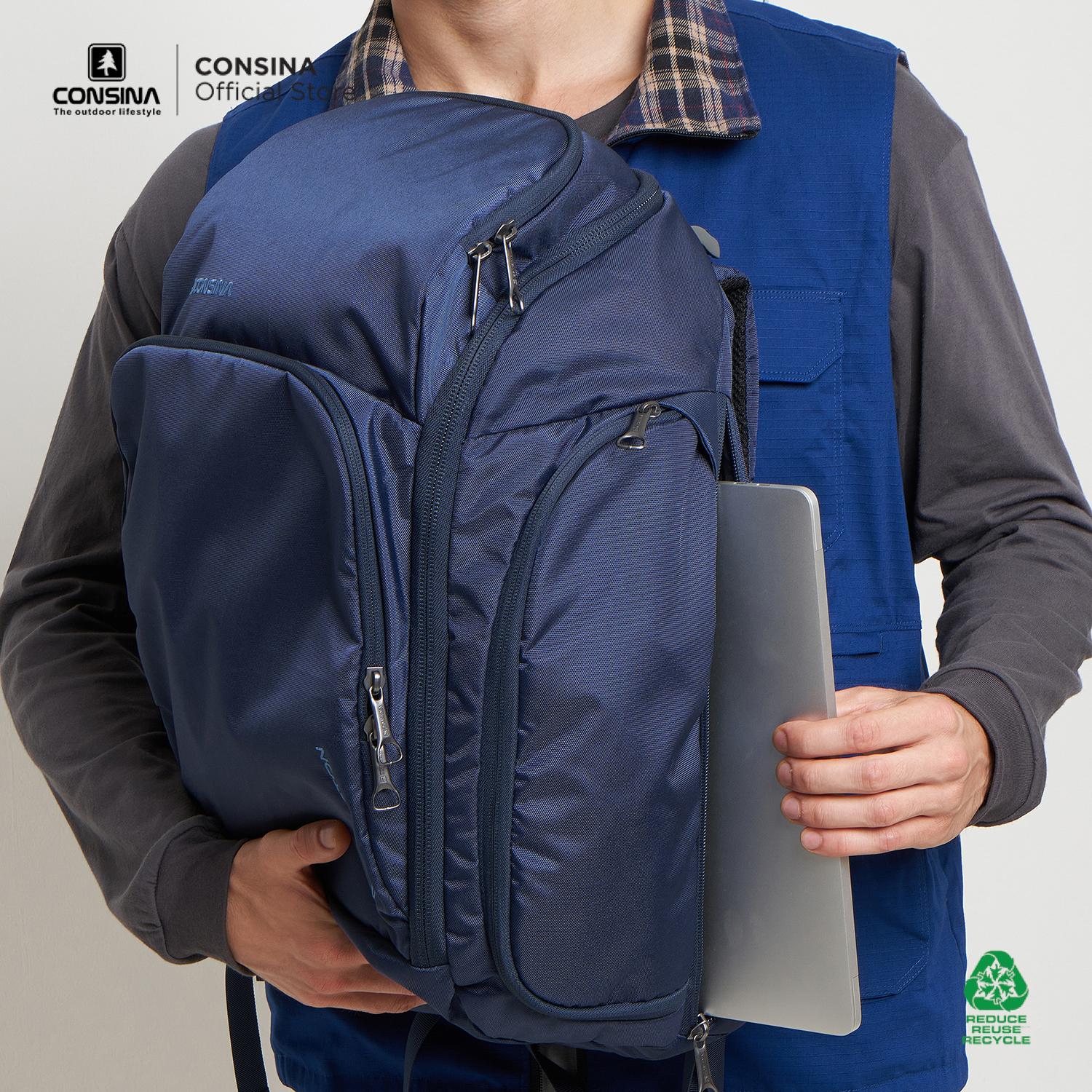 Consina Charleston Ransel Travel Laptop 15Inch | Outdoor Backpack 40L ...